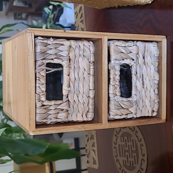 Storage & Organization | Wood Storage Cubby Baskets | Poshmark